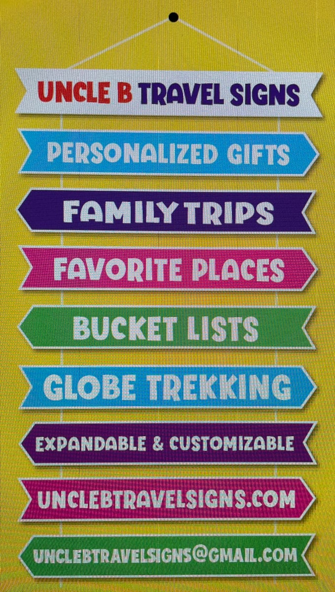 Home | Uncle B Travel Signs