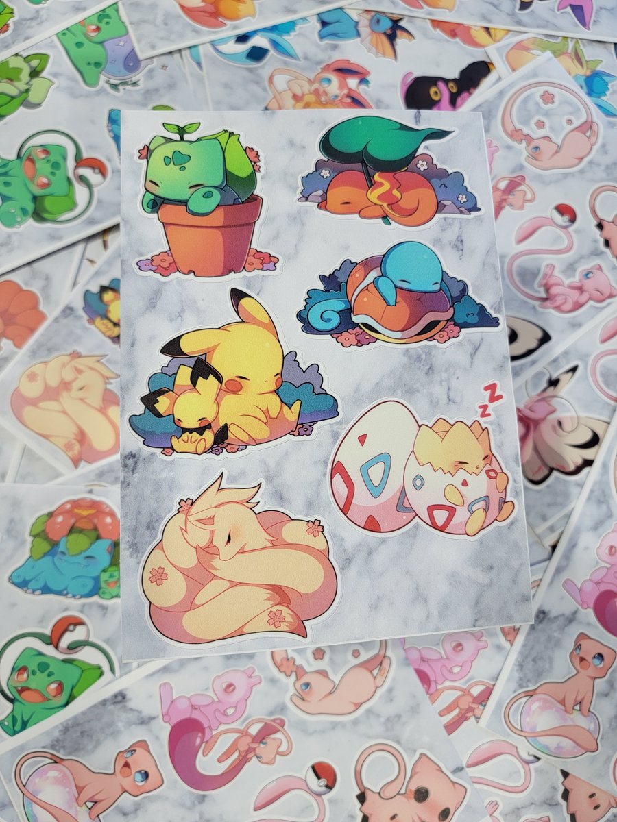Sleepy Sticker Sheet 5x7 | SpottyDogDecals