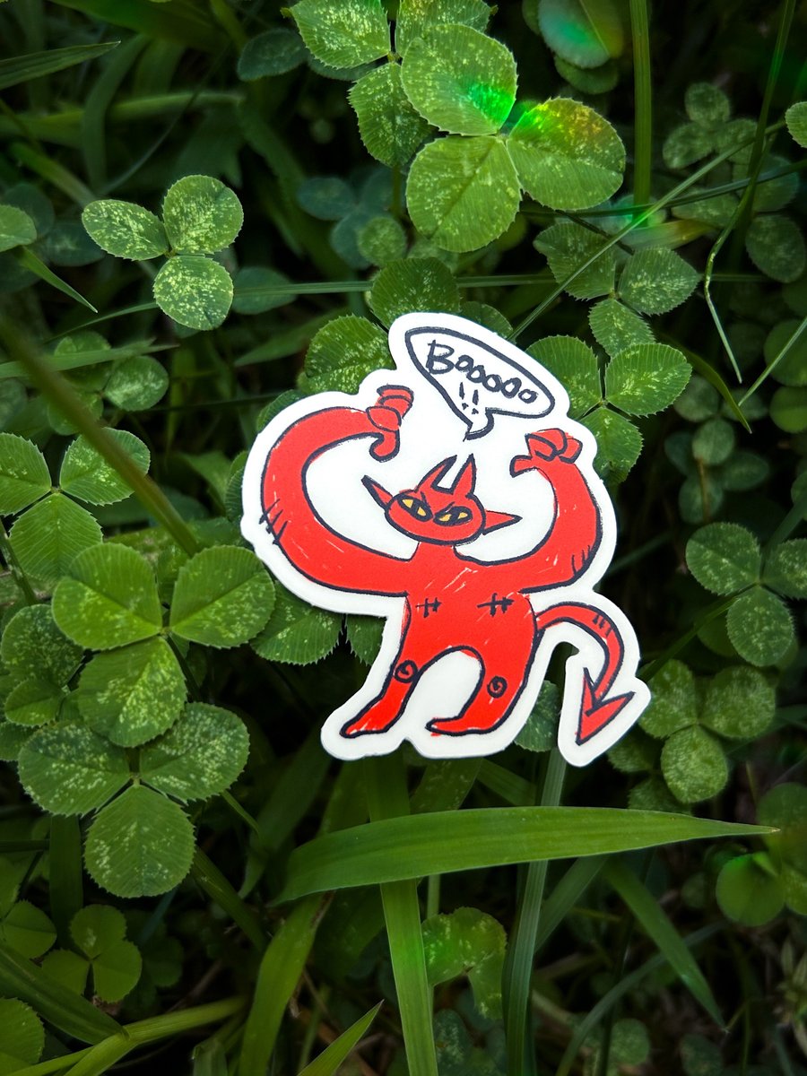 BOO! Devil Sticker | milktooth co