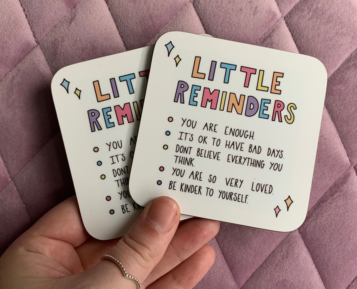 Little reminders coasters | artismytherapy