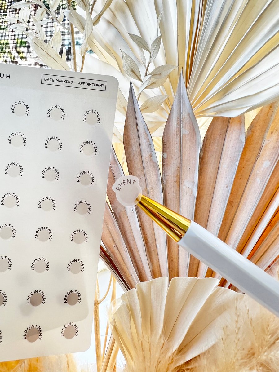 Transparent Date Markers | paperpanduh