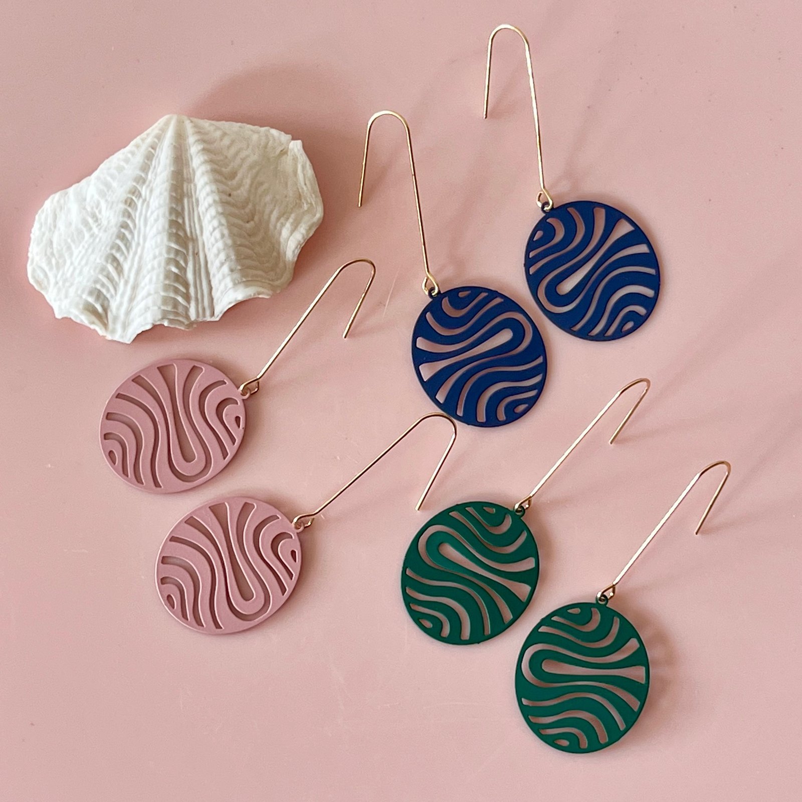 Oval Wave Drops - Various Colours | Penny Foggo