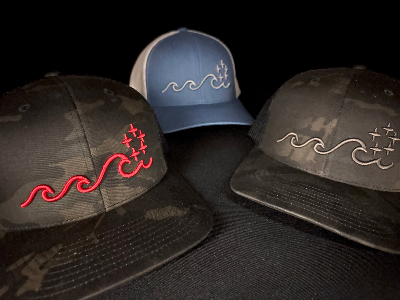 Raid the Waves Hat (Structured) | Paid To Raid