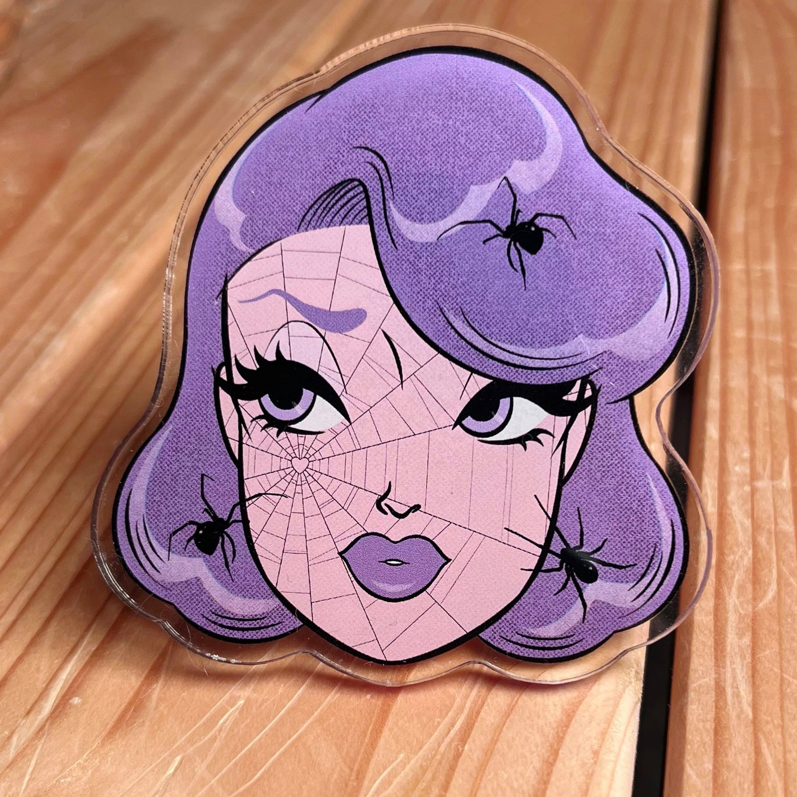 I am cute and Spooky phone grip | Art By Miss Alice Meow