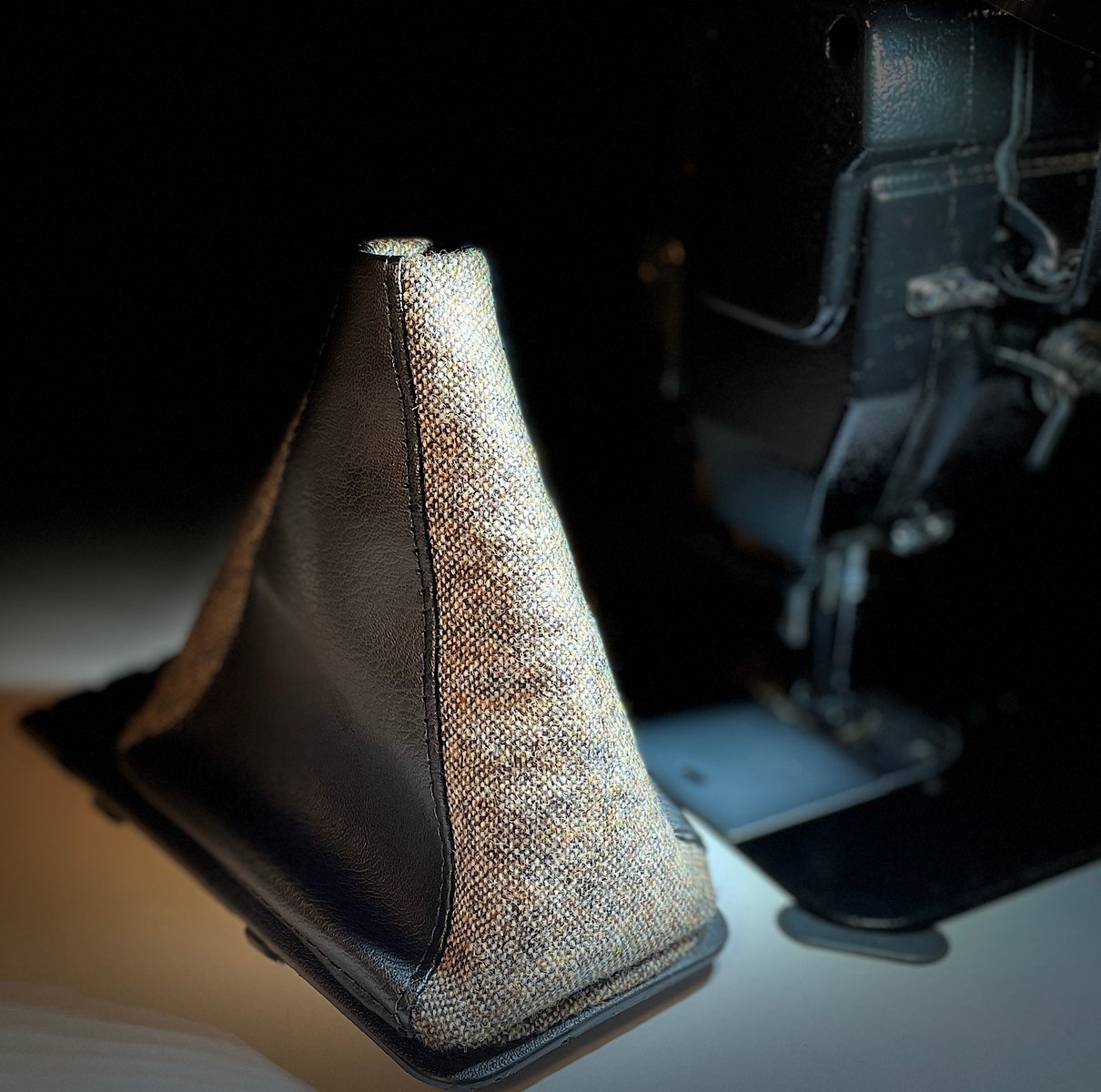 Tweed / leather 4 panel boot | Scrape Empire