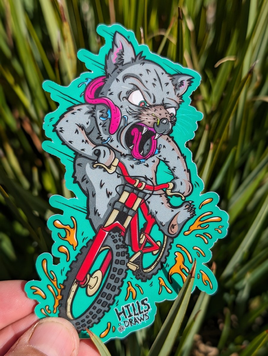 Hardline devil sticker | hills.draws