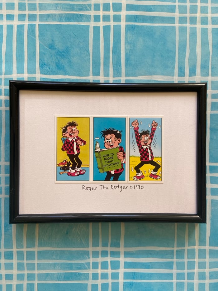 The Dandy Beano Collection c 1990, framed vintage cards | Lorna Kyle