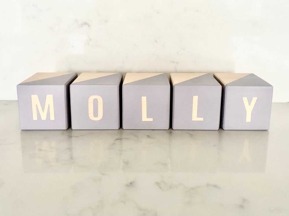 Personalised Name Blocks - Single Colour | IZY + NIX BOUTIQUE