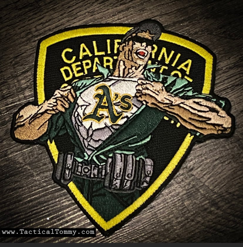 CDCR “A’s” Sports Fan Velcro Patch | Tactical Tommy