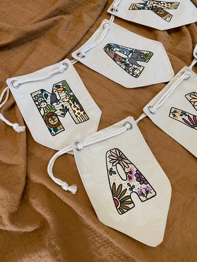 Personalised bunting | Miles and Tate