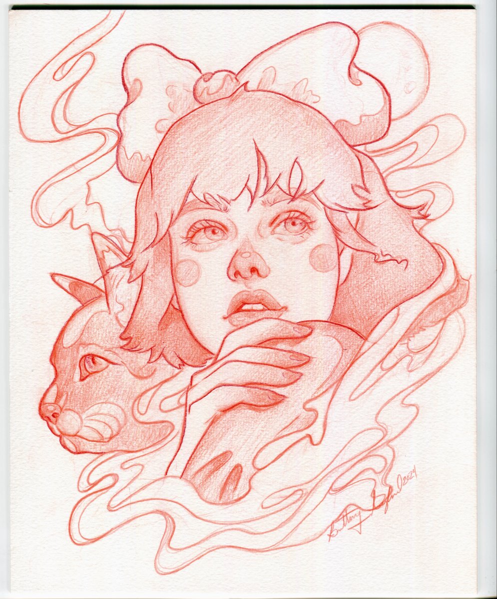 Kiki Drawing | Copper Ruby