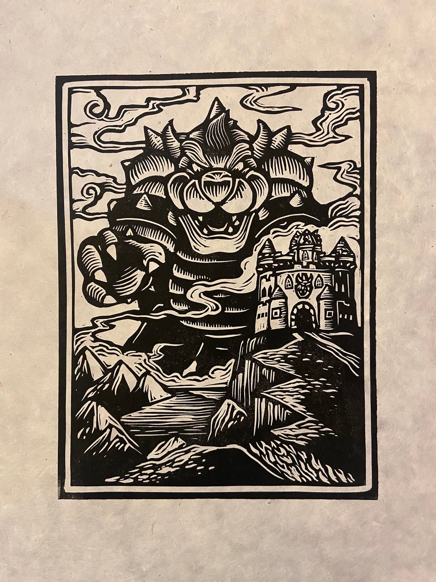 Bowser's Hollow Block Print | Brian Reedy