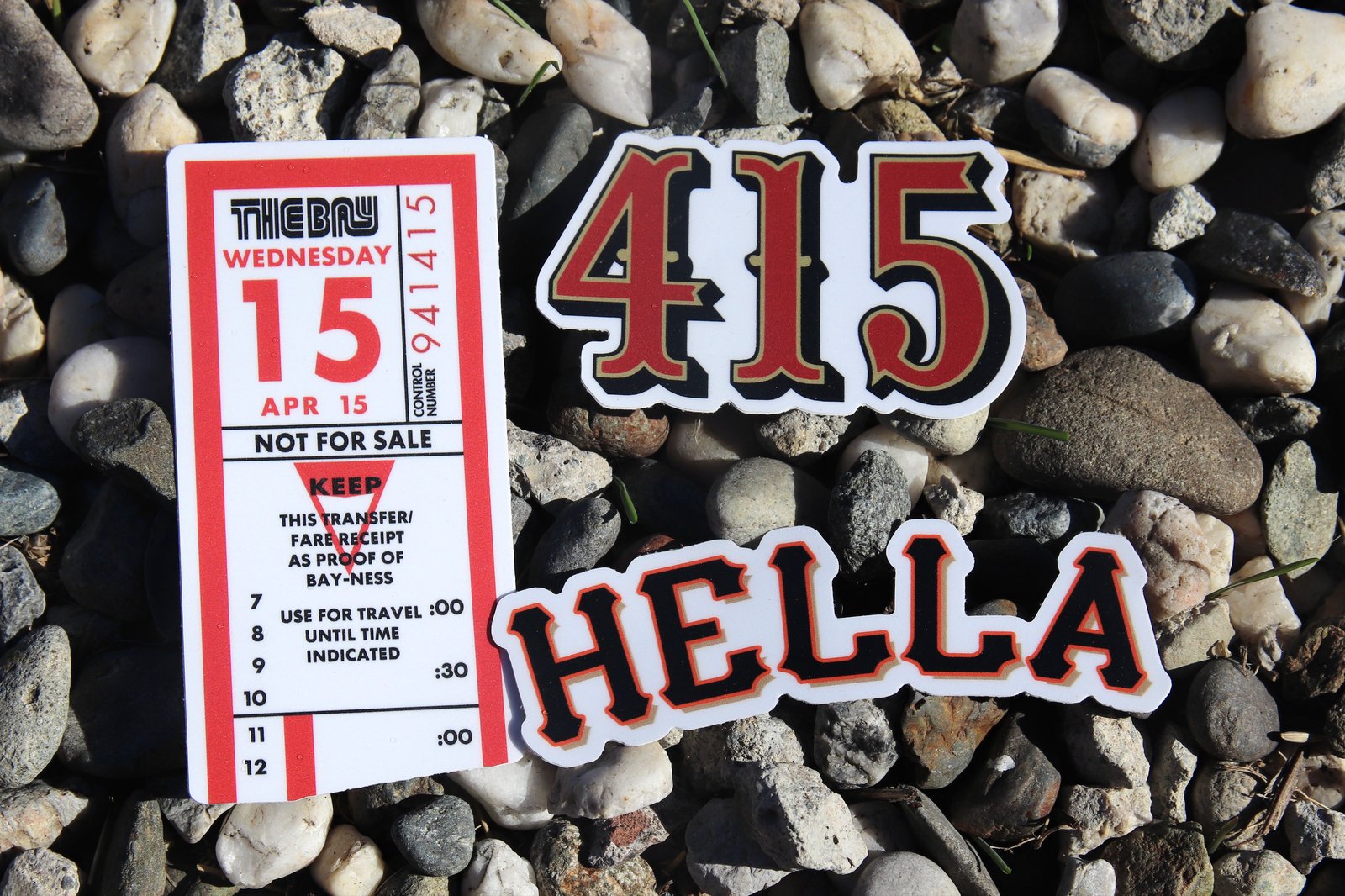 415 Stickers - Individual and 3-Pack | BayFitteds
