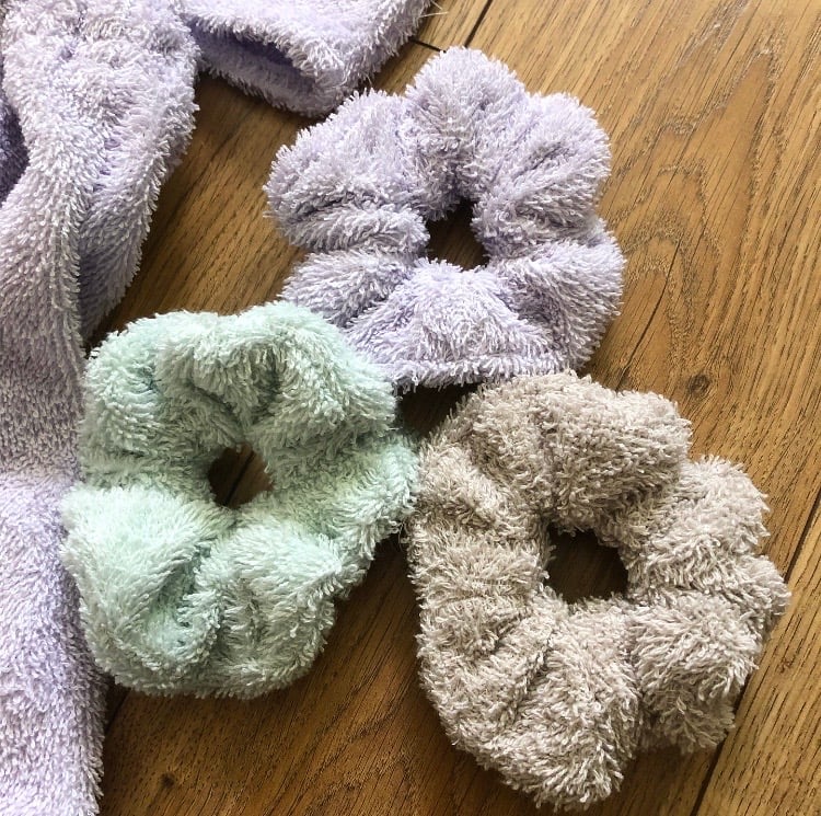 Towelling scrunchies | ECcentric Clothing
