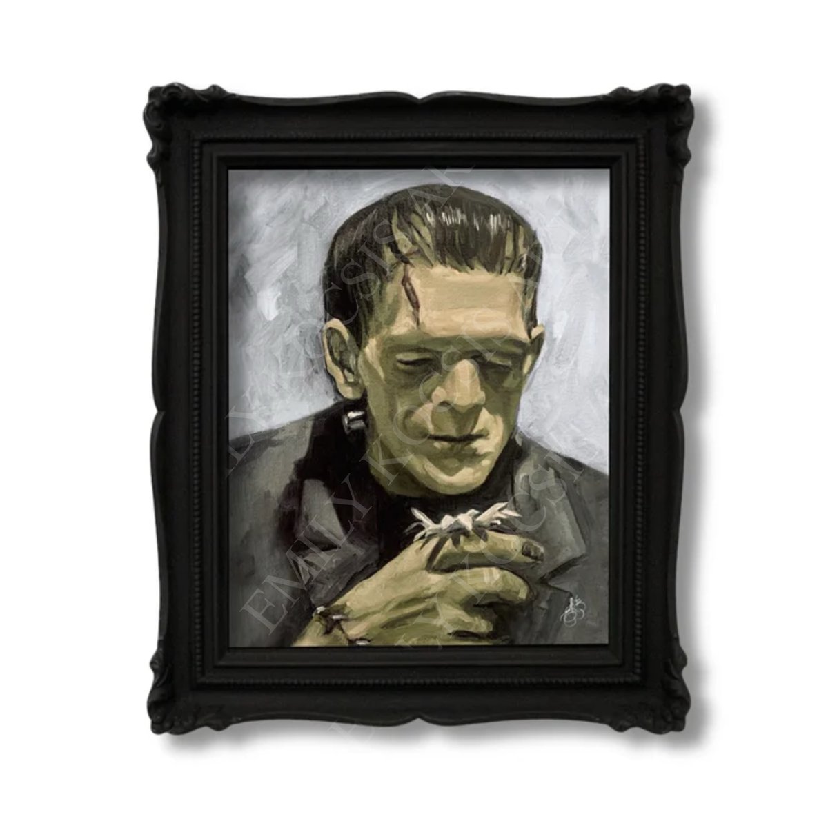 Original Painting Print // ‘Monster’ Frankenstein 1931 in Oil | Emily ...