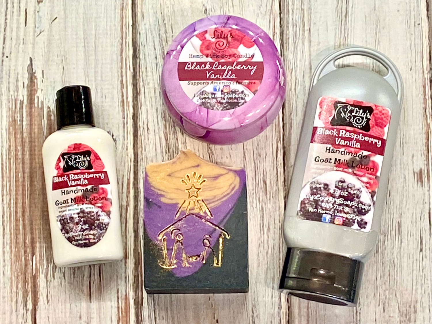 Black Raspberry Vanilla Goat Milk Lotion | Lily's Country Soaps Black Raspberry Vanilla Goat Milk Lotion | Lily's Country Soaps
