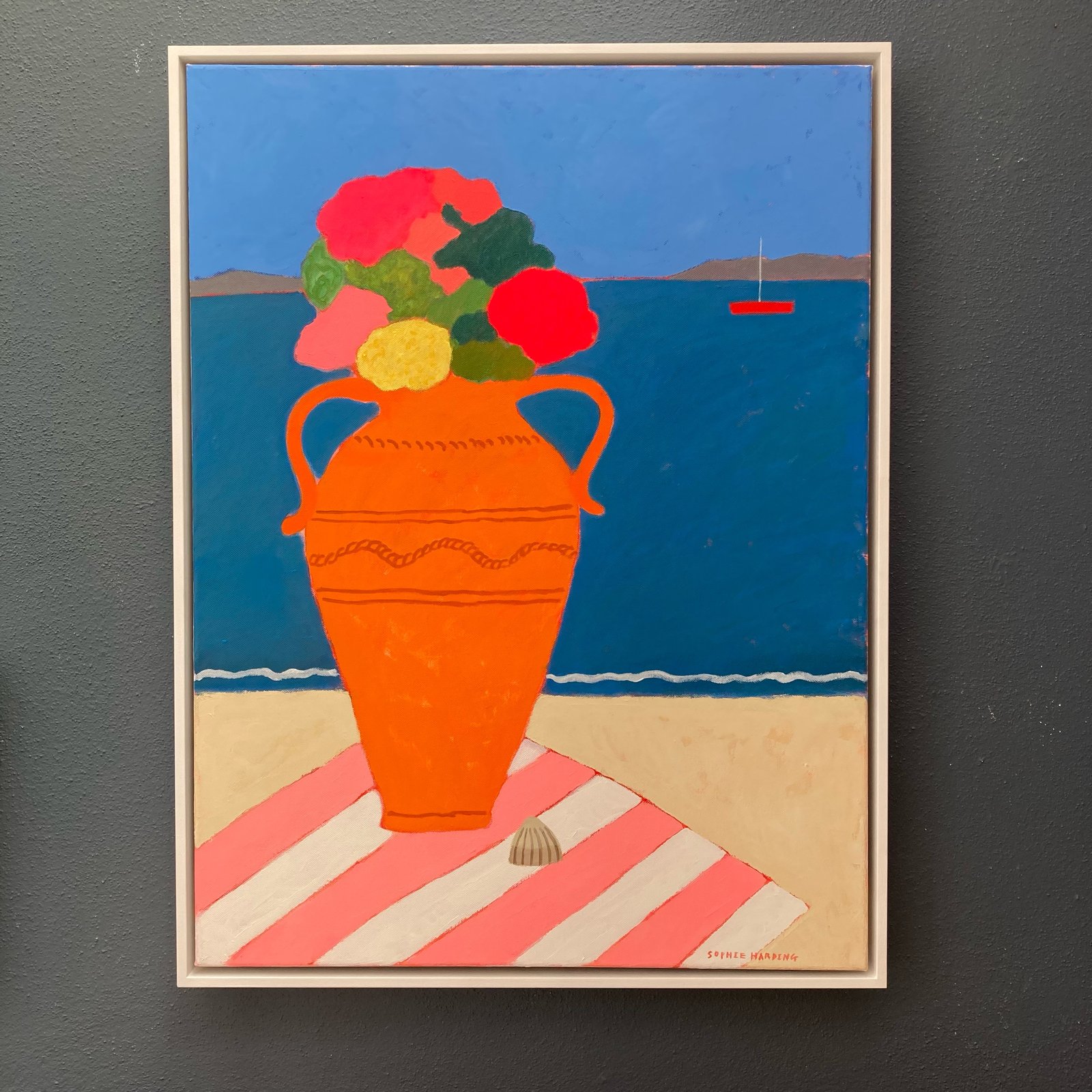 Sophie Harding Shop — Large Terracotta Pot and Shell by the Sea