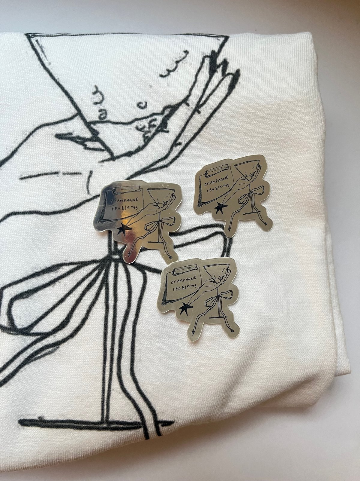 sticker champagne problem - taylor swift | luludrawww