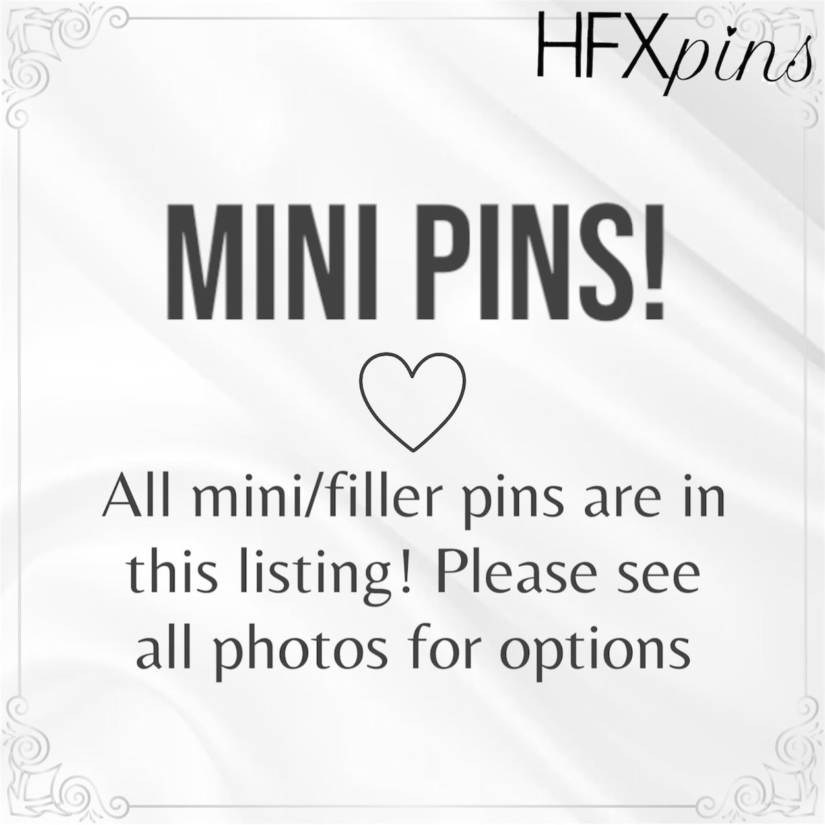 Mini Pins (see photos for options) | hfxpins