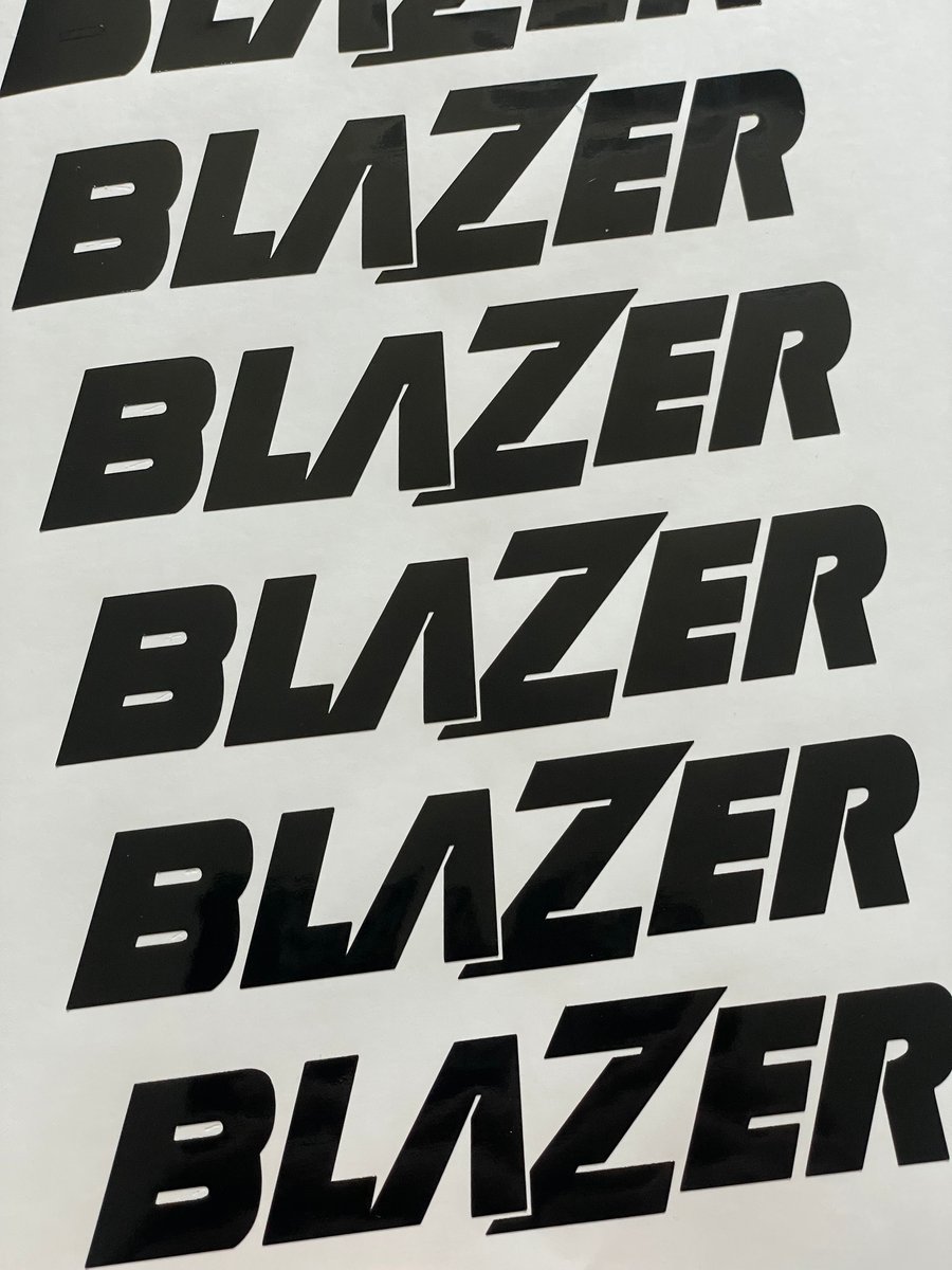 Blazer Transfer Sticker | Tim Willis
