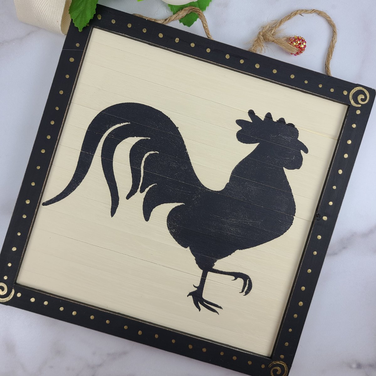 Royal Rooster hardwood sign | Humanity Organics Plus