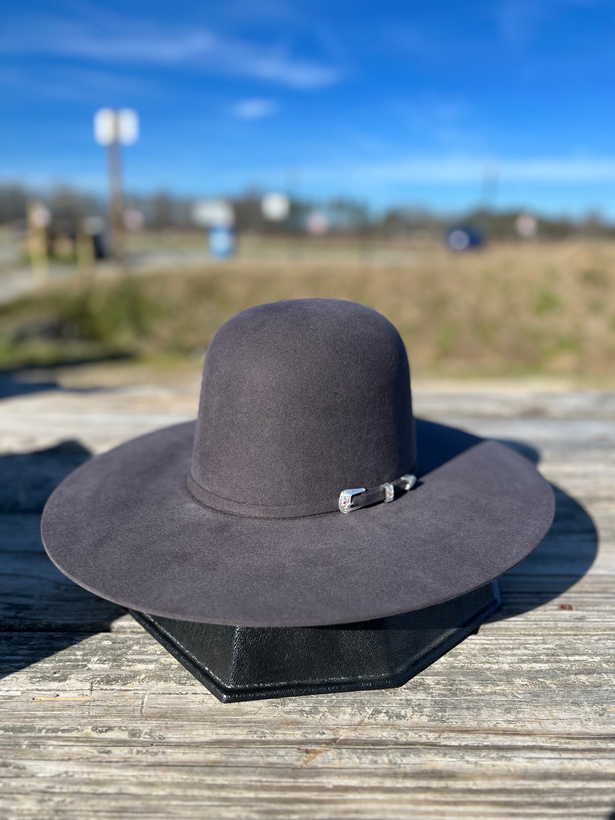 RDR 6x Charcoal Open Crown Felt Hat | El Zacatecas Western Wear