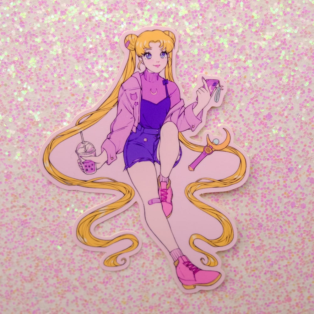 Modern Senshi Usagi Sticker | MoonRabbitPins