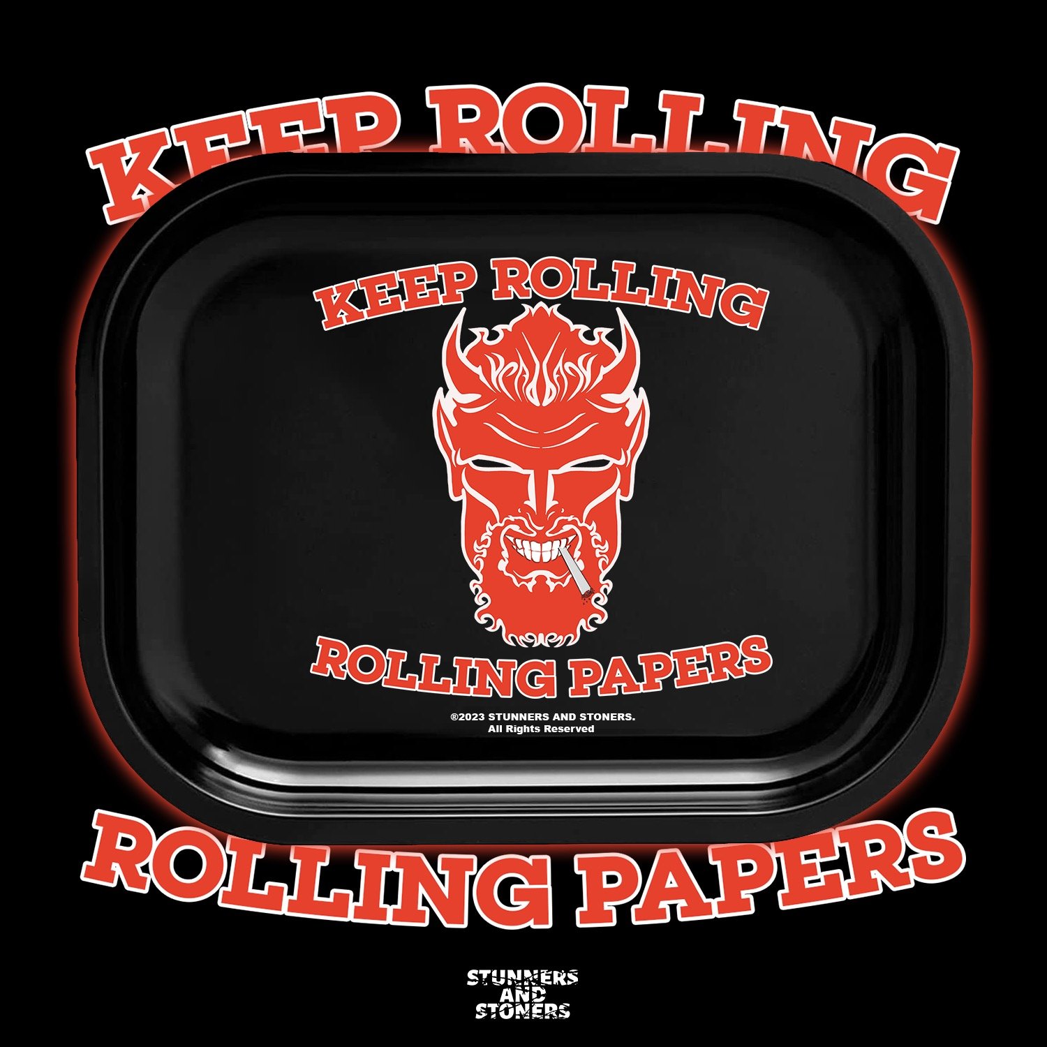 Keep Rolling Rolling Papers Tray | STUNNERS AND STONERS LLC.