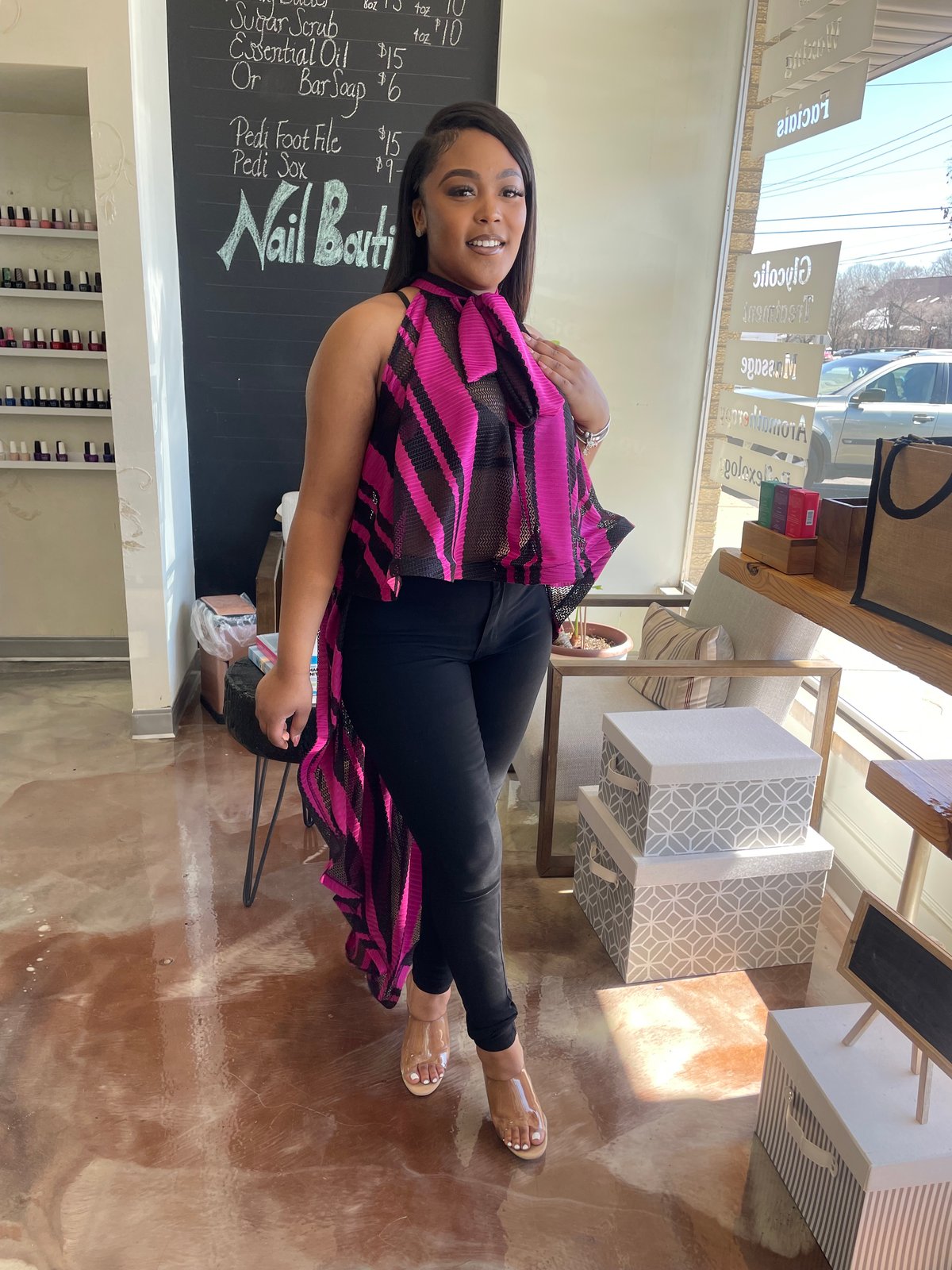 Pink candy stripe / U Gotta Have It Boutique