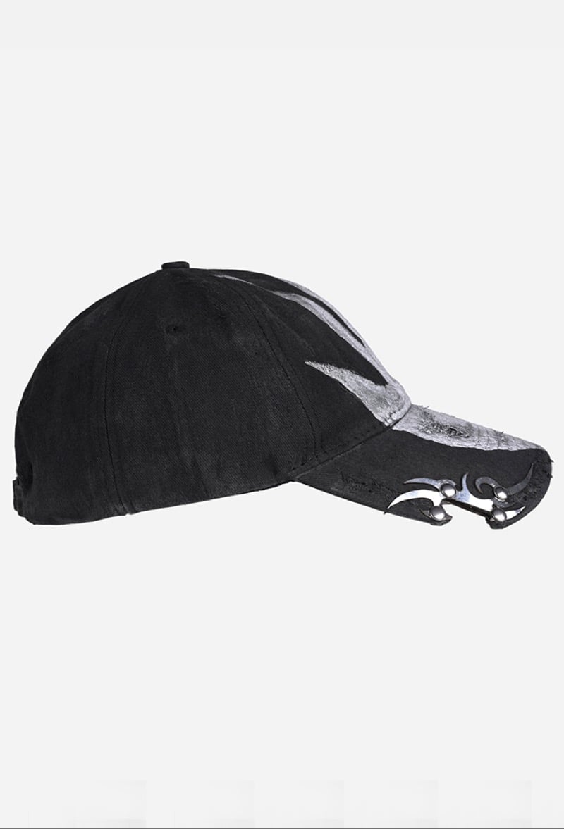 IMPLY — MASSTAK - Devil Hand Tribal Cap (Black) IMPLY — MASSTAK - Devil Hand Tribal Cap (Black)