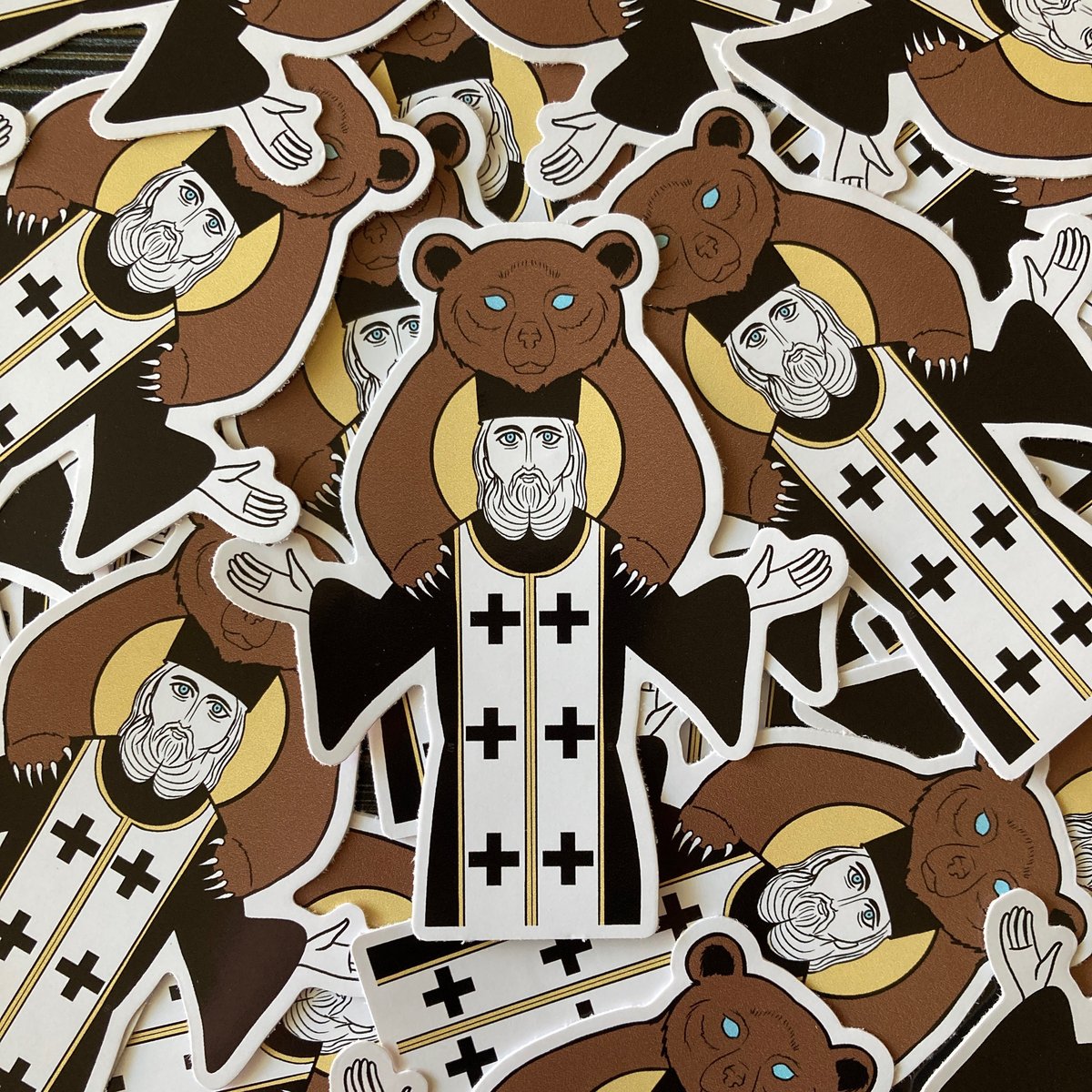 Saint Seraphim Sticker | artofmarza