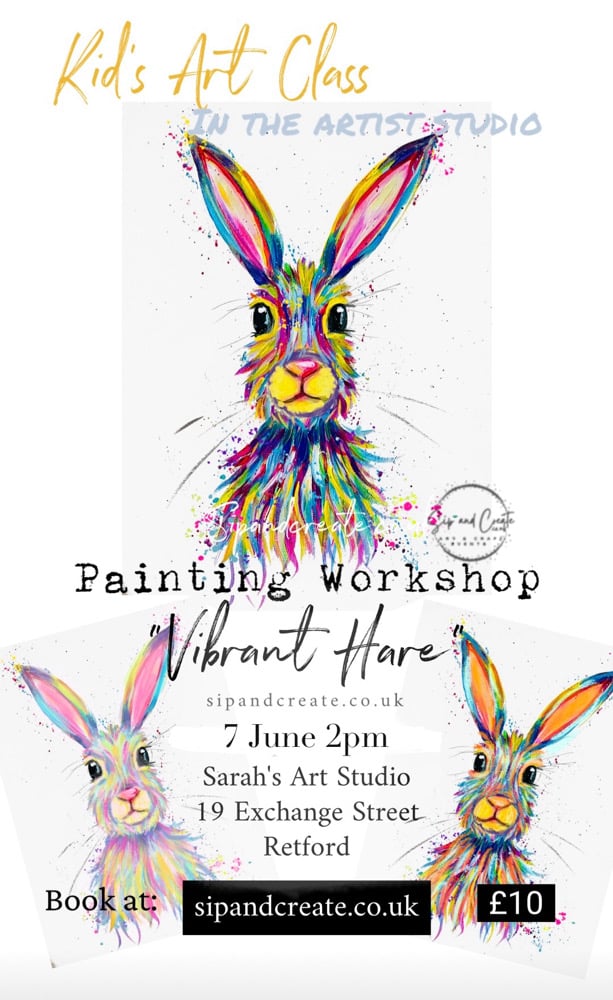 Kid’s Art Class Retford June | Sip & Create