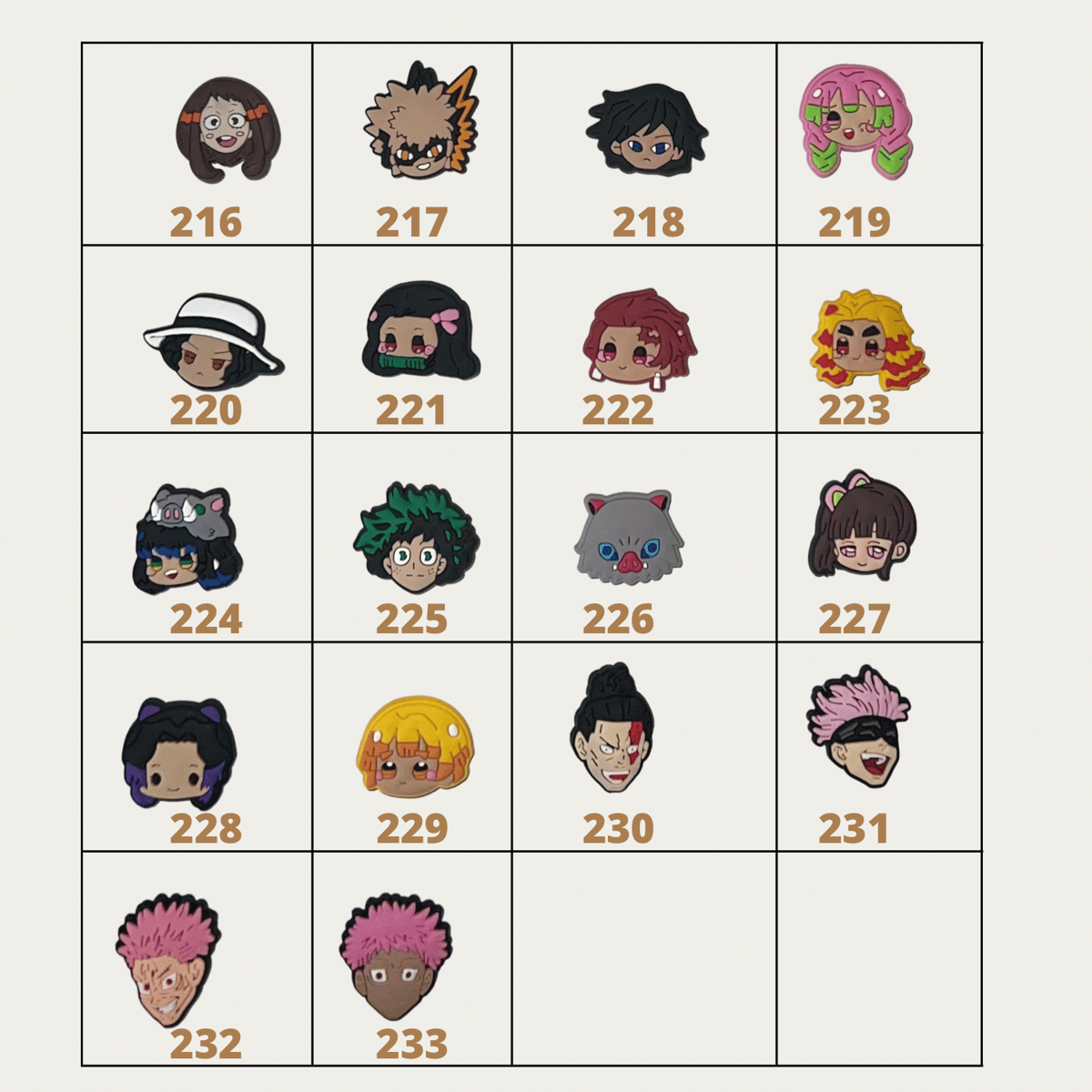 Anime Characters | Stylin' Charms