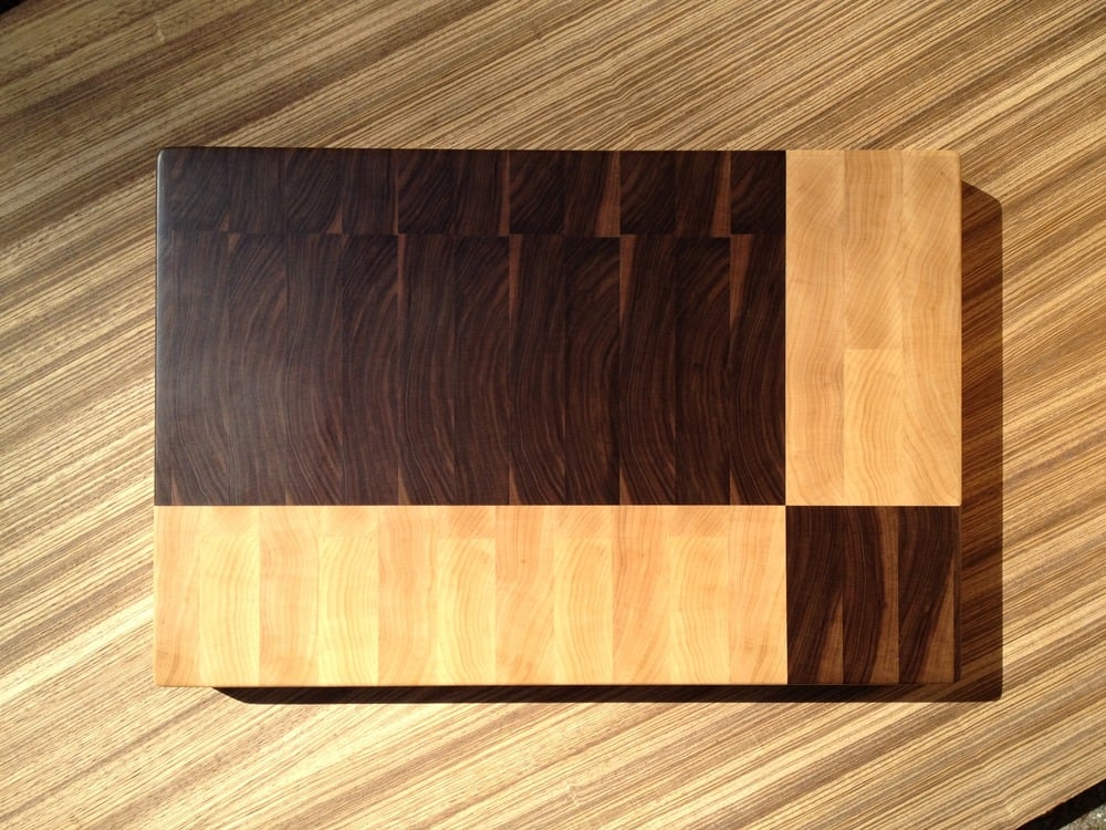 Geometric End Grain Cutting Board / 1337motif