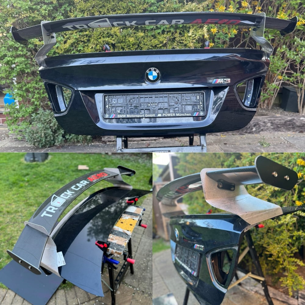 BMW E90 Adjustable Track Car Aero Wing Under Development | Track Car Aero