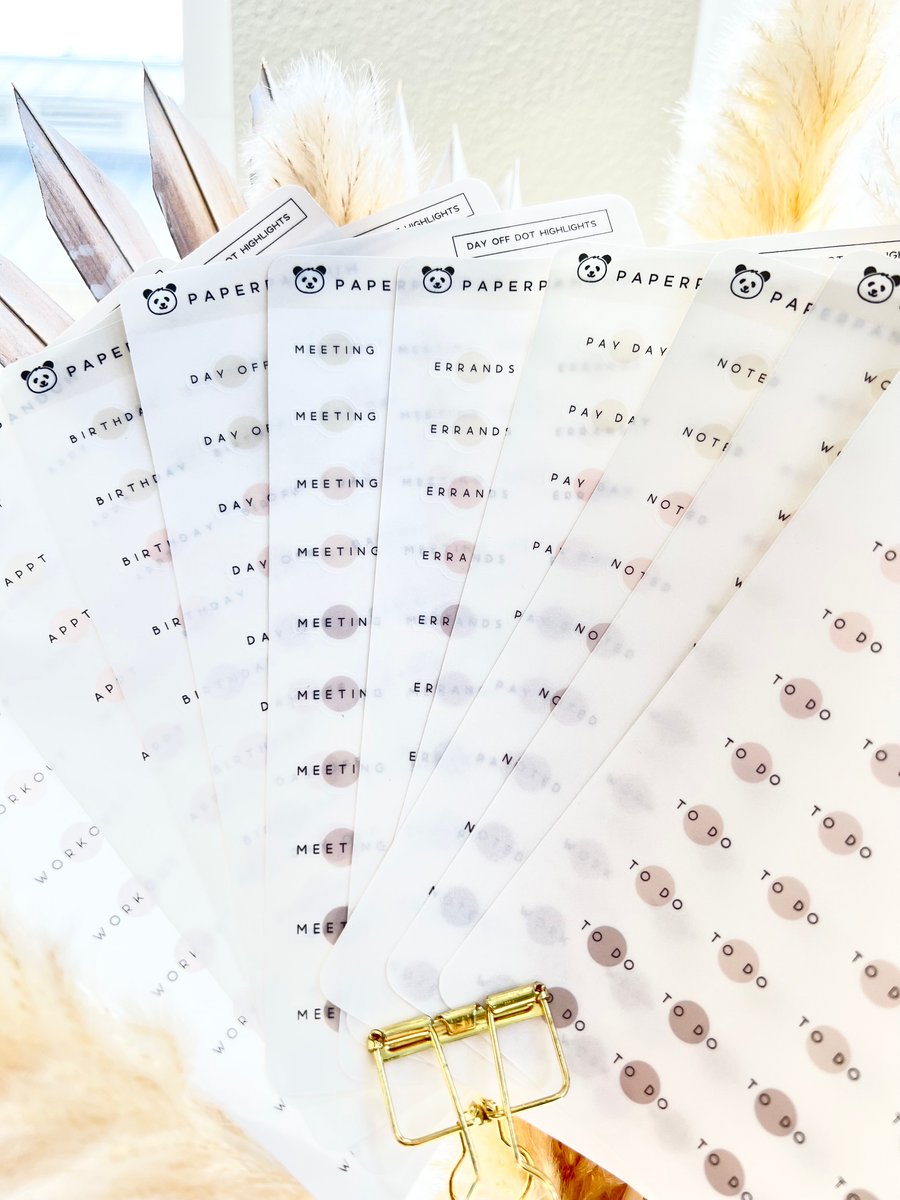 Dot Highlight Stickers | paperpanduh