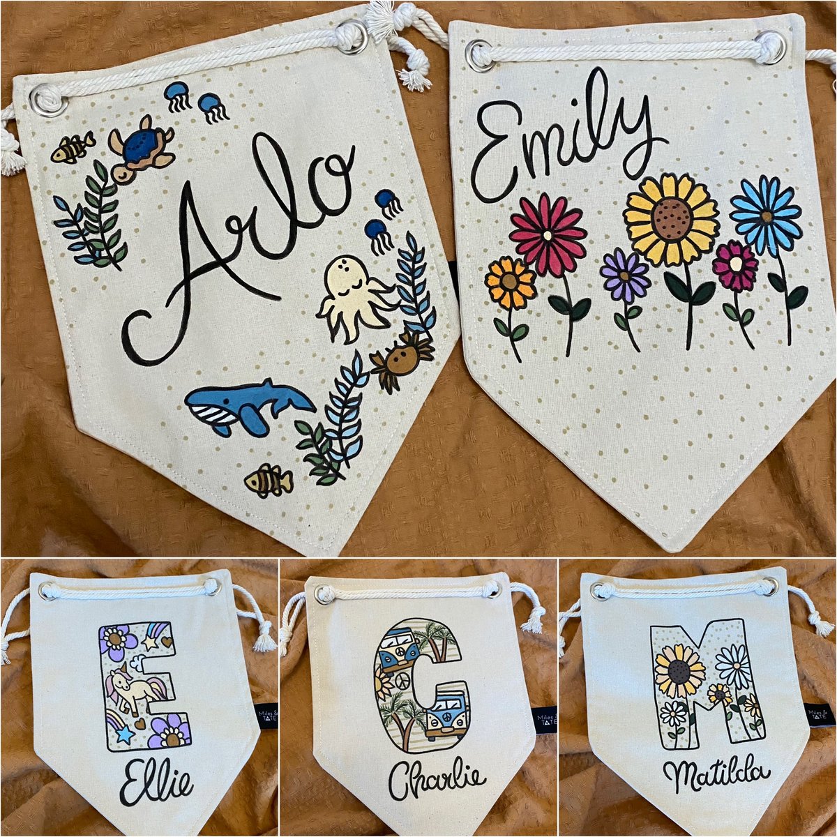 Personalised Flags | Miles and Tate