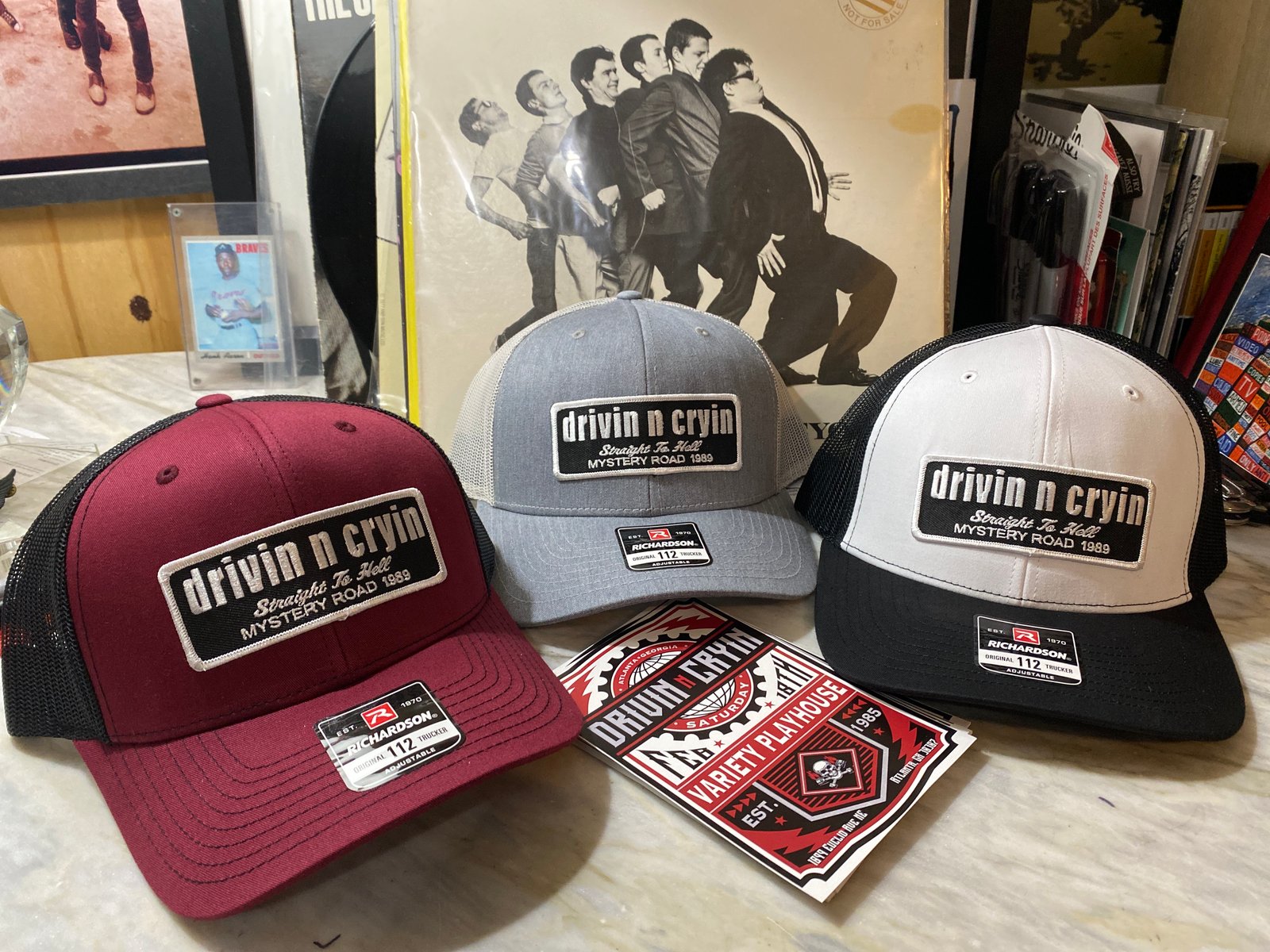 Drivin N Cryin Store — 112 trucker hats straight to hell