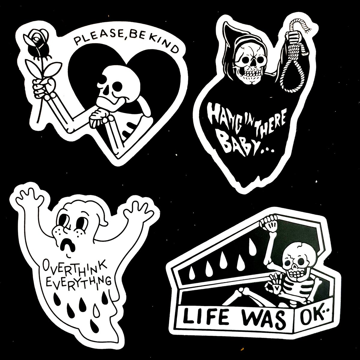 Classic sticker pack / bad vibes by matt darling