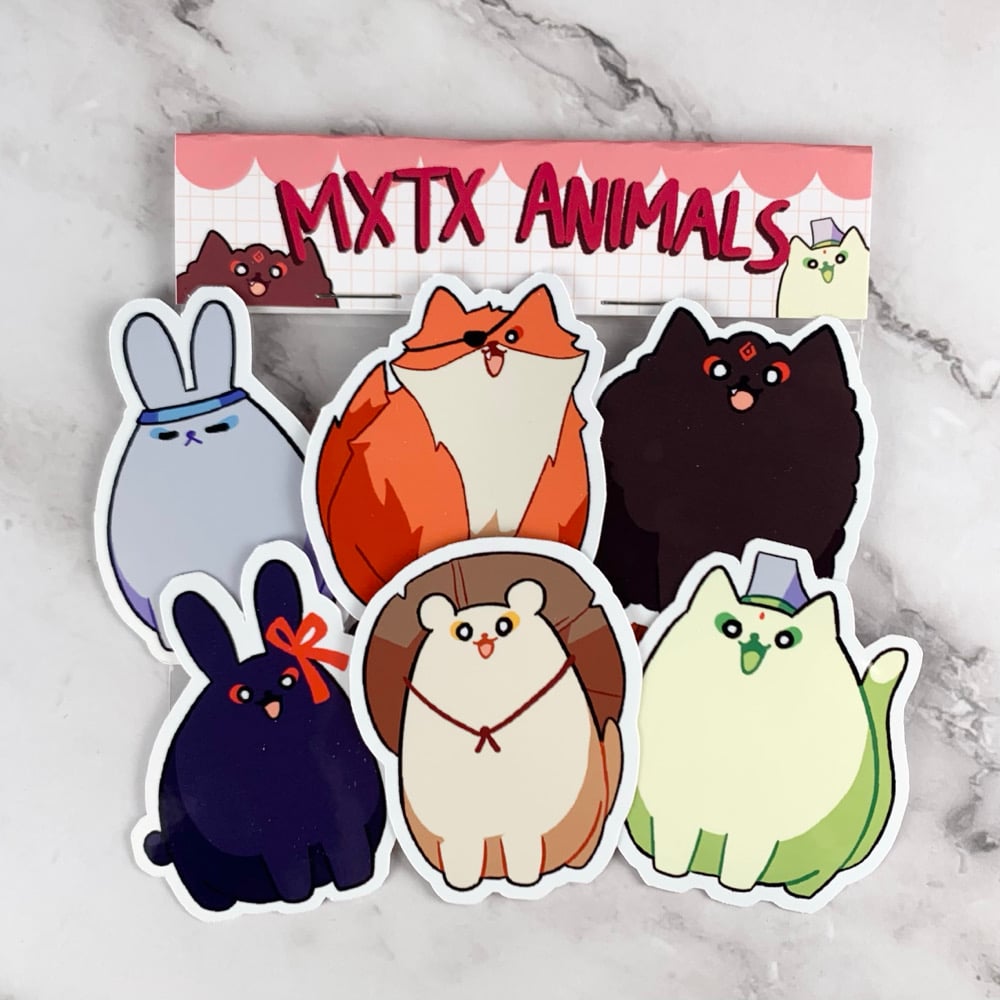 MXTX Animal Sticker Pack | Yiling Gaytriarch