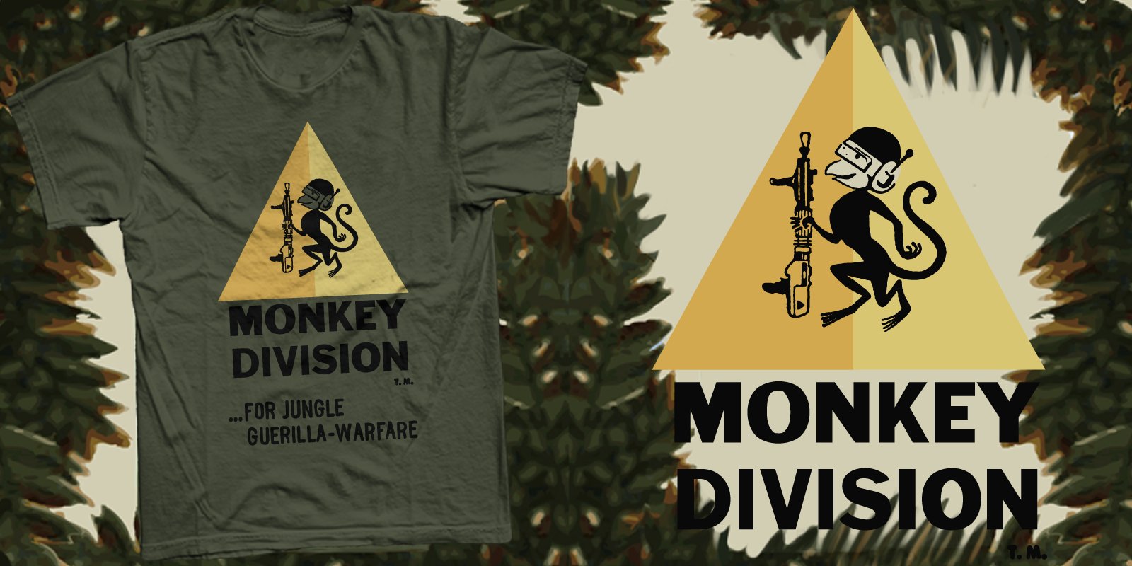 MONKEY DIVISION T-Shirt Olive green / The DreamFactory Store