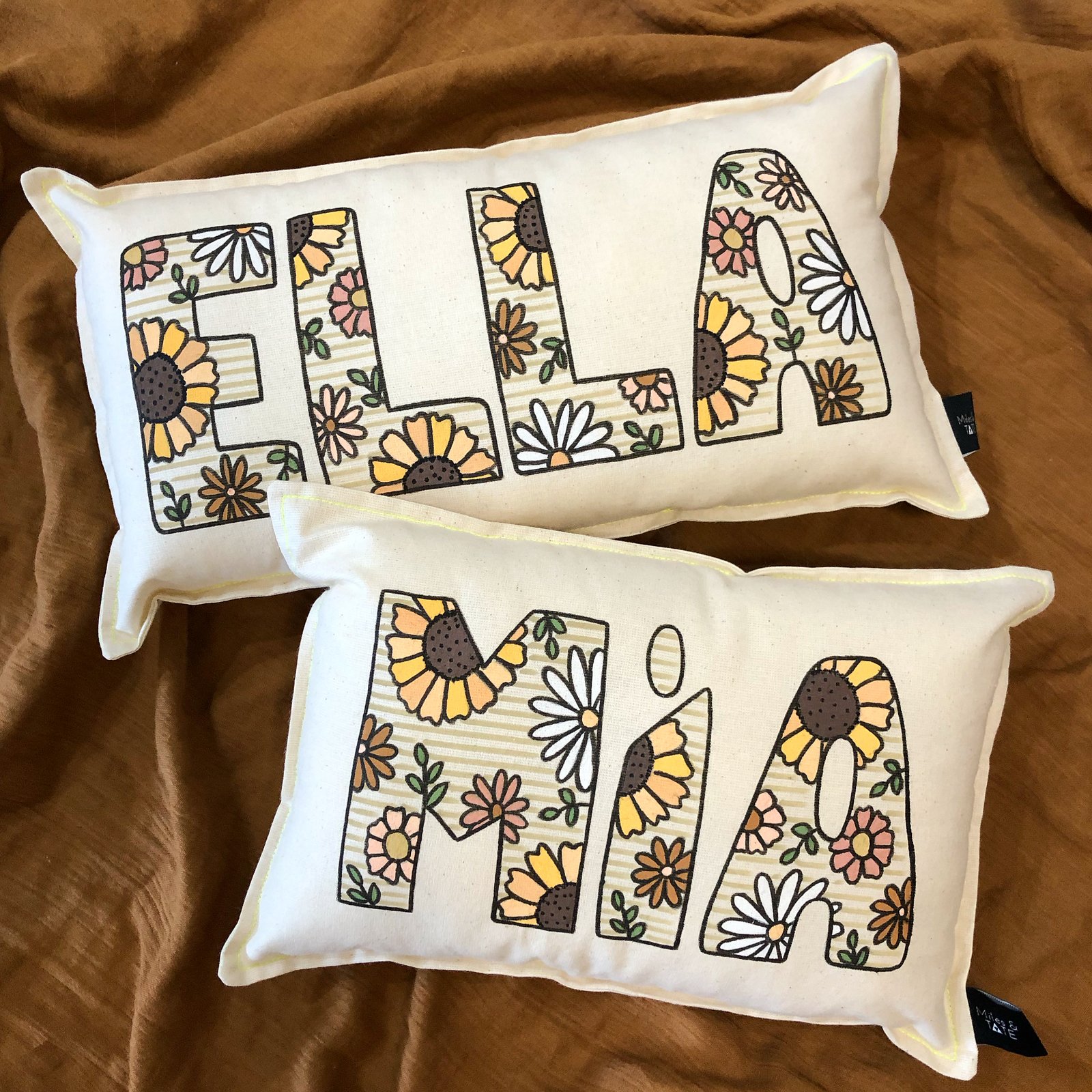 Spring bloom personalised cushion | Miles and Tate