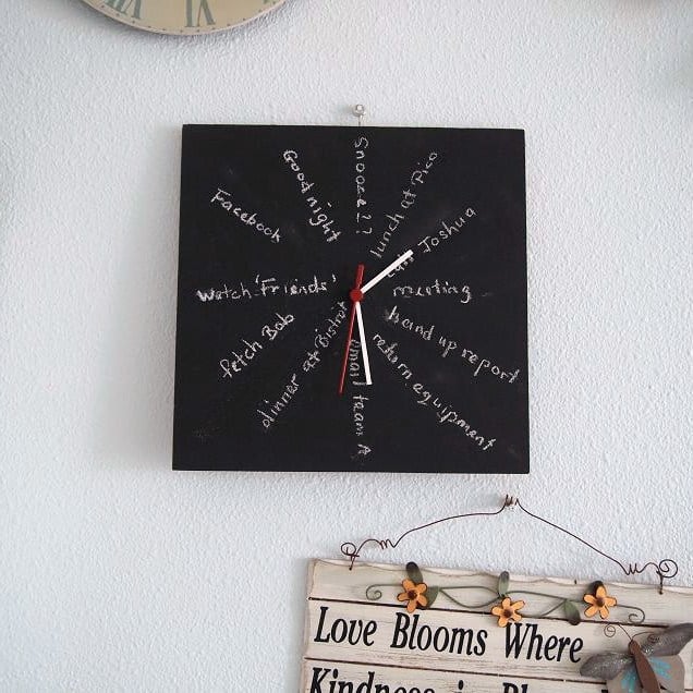 Chalkboard Clock | Chalk'let