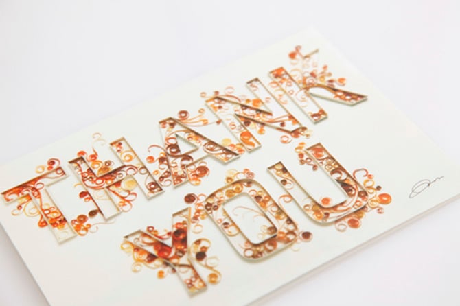 Thank You Card / Jane Crane