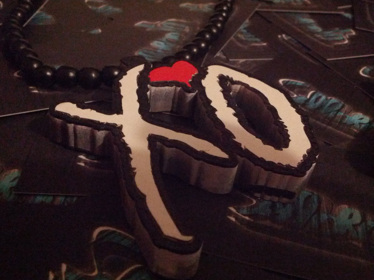 SellOronto — The Weeknd XO Necklace (White XO with Red Heart)