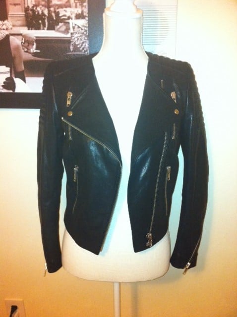 H&M Brand New "New Icons" Genuine Leather Jacket Size US4 / Chanel's Closet