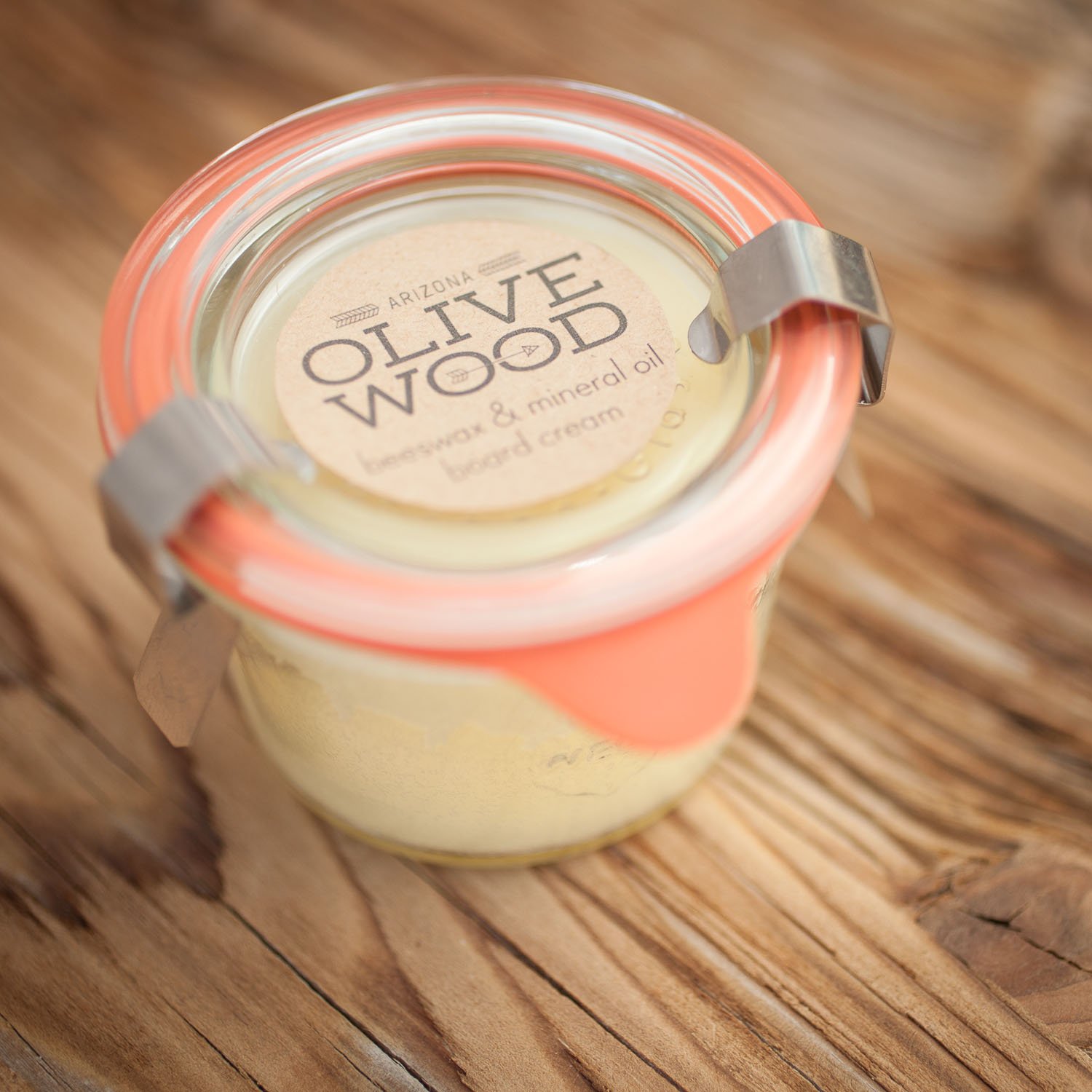 Handmade Board Cream / Arizona Olive Wood