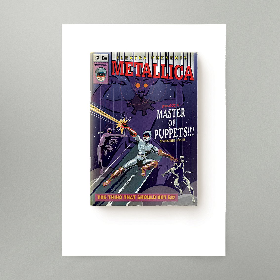 Master Of Puppets Art Print / The Rockpot