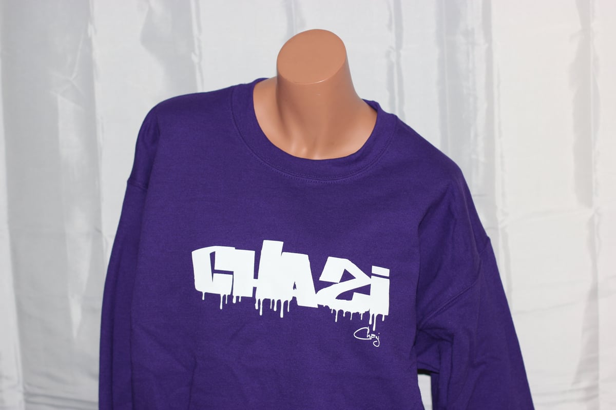 Chazi Dripped Out Crewneck (Purple) | Chazi Clothing Co.