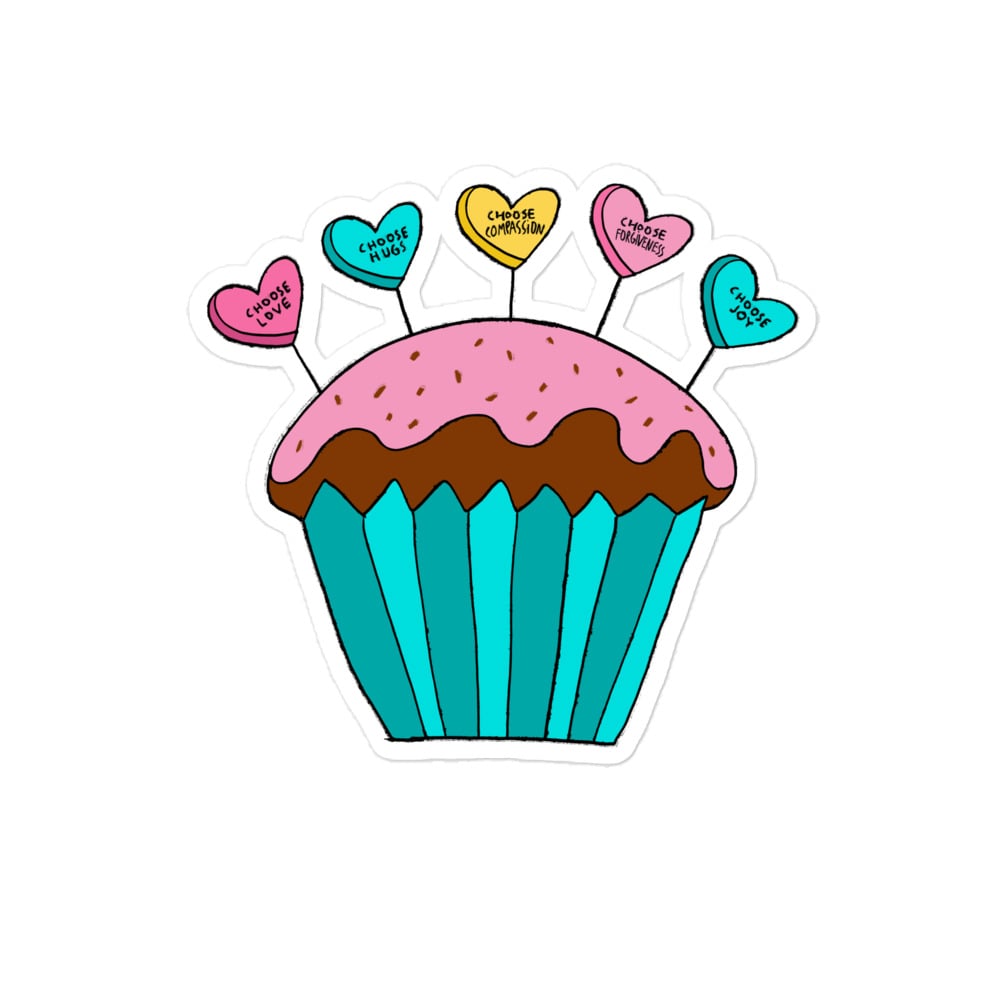 Sticker Cupcake Convo | Gretagoo